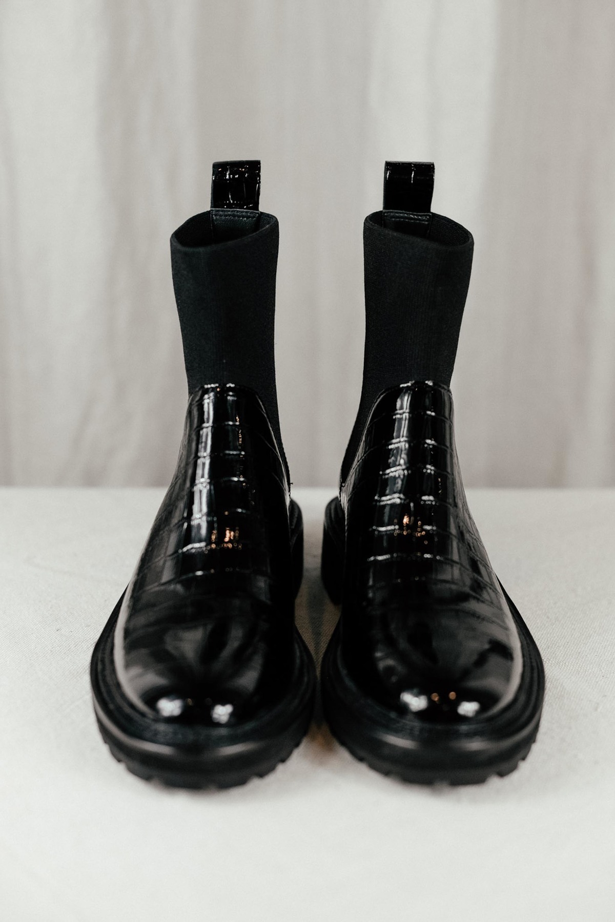 LOEFFLER RANDALL BRIDGET CHELSEA COMBAT BOOT - BLACK | Garmentory