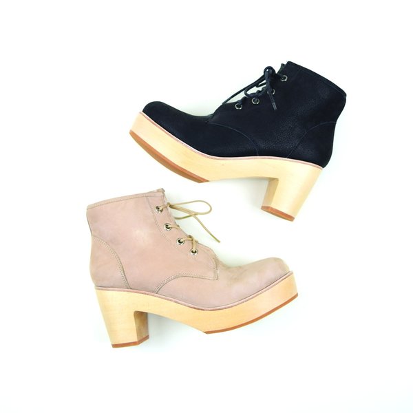 AoverA Juno Alpine Clog Boot Black | Garmentory