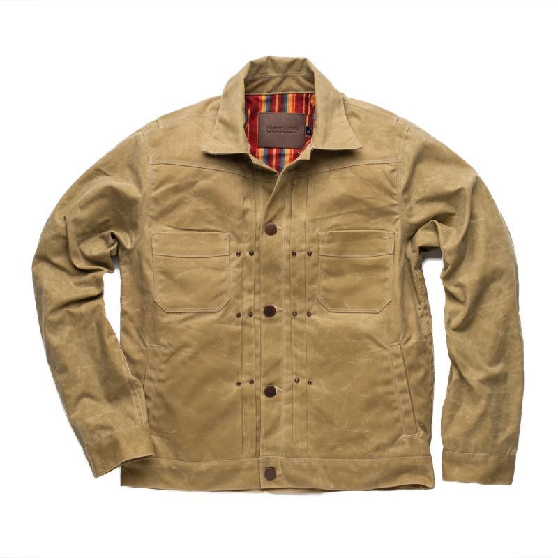 Freenote Cloth Riders Jacket Waxed Canvas jacket - Tobacco | Garmentory
