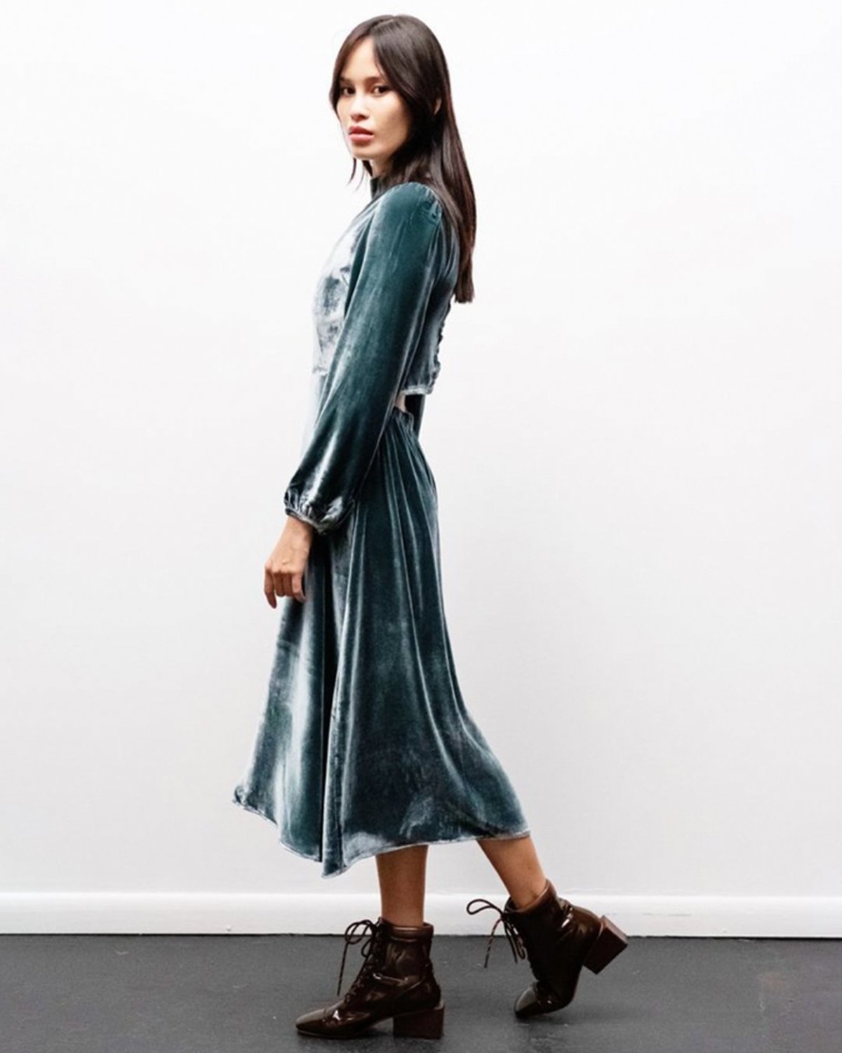 Kurt Lyle Duke Dress - Teal | Garmentory