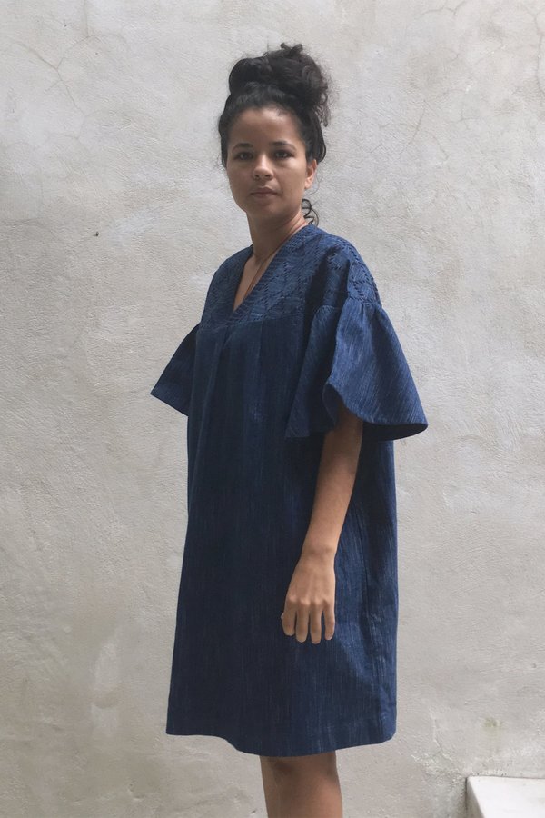 INDI KIDS Indi Cali Dress - Dark Indigo | Garmentory