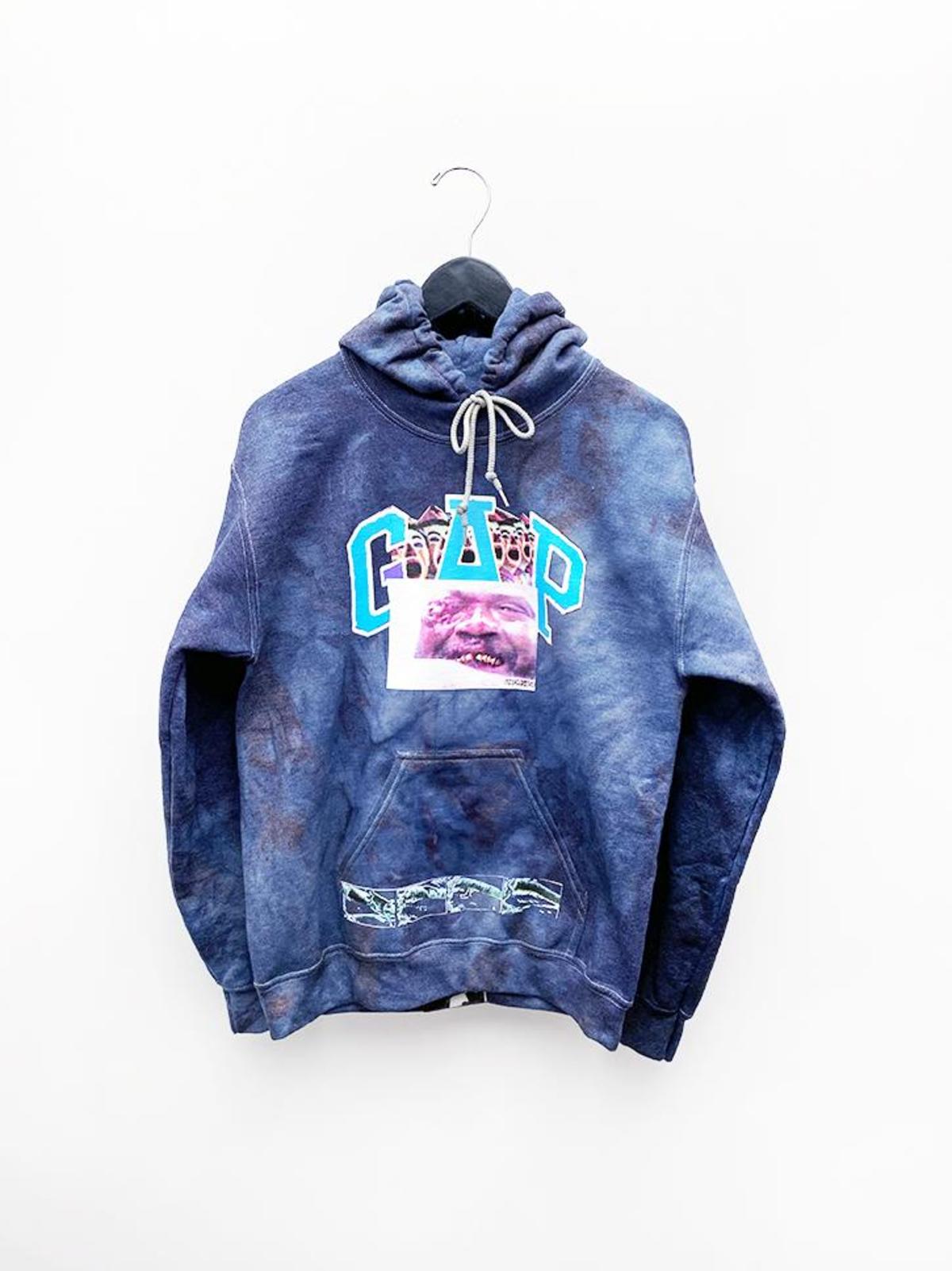 Stacy House G@P Bootleg Hoodie, Dark Grey Tie Dye | Garmentory