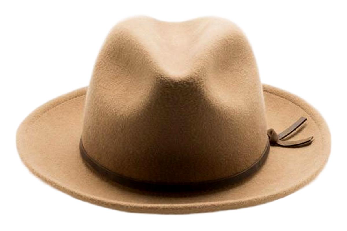UNISEX Yellow 108 Luke Fedora - Camel | Garmentory