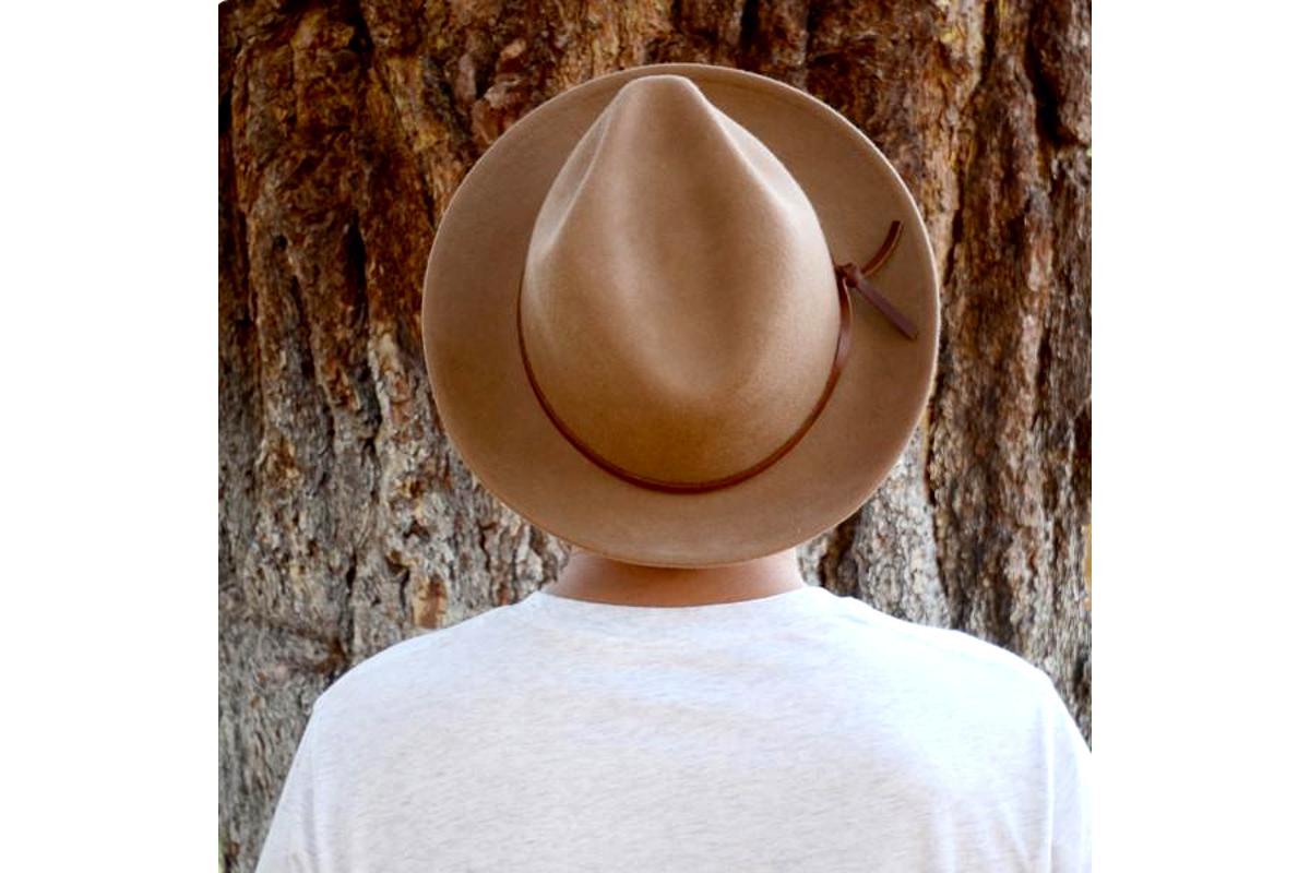 UNISEX Yellow 108 Luke Fedora - Camel | Garmentory