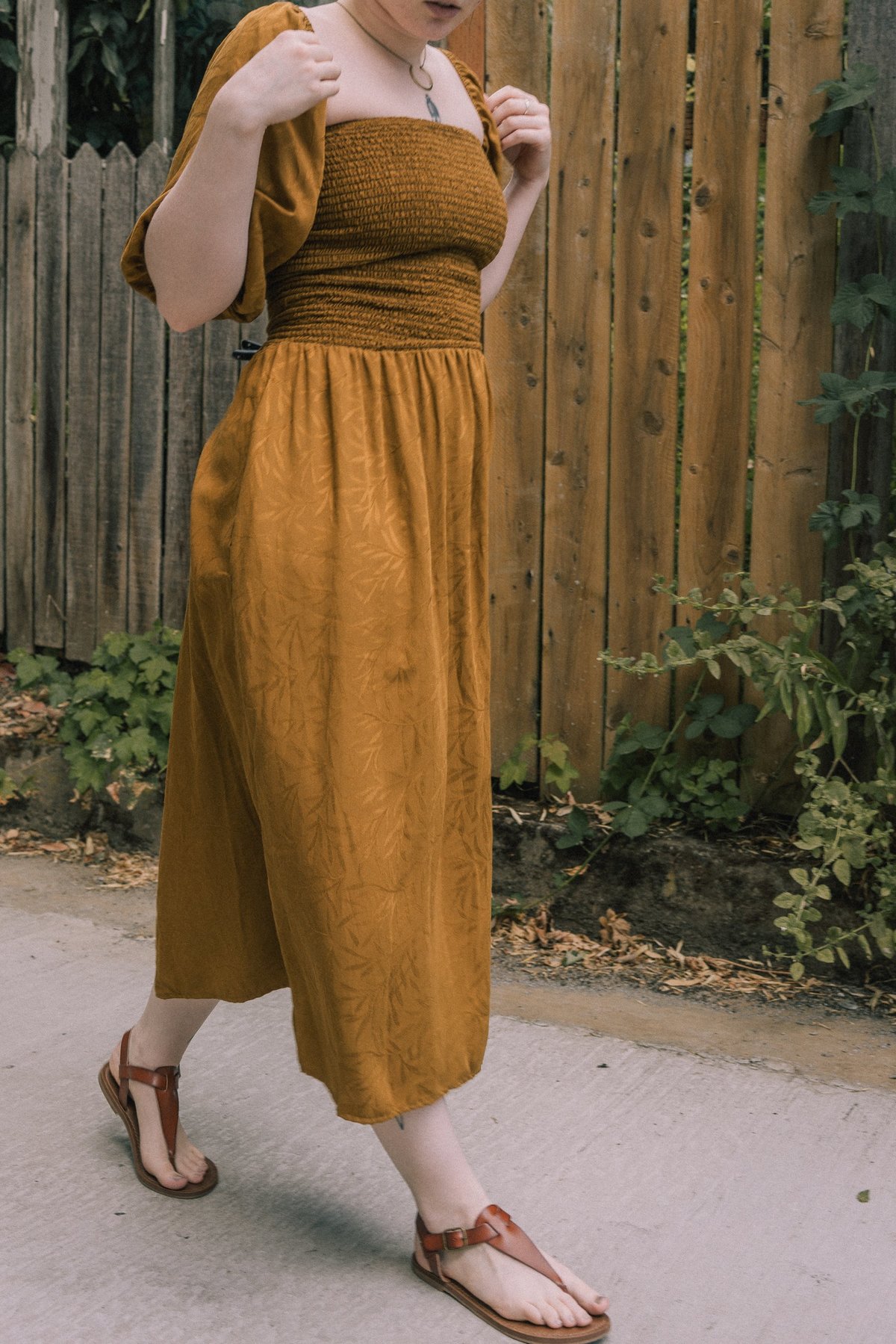 Altar Houseline Sappho Dress - Turmeric | Garmentory
