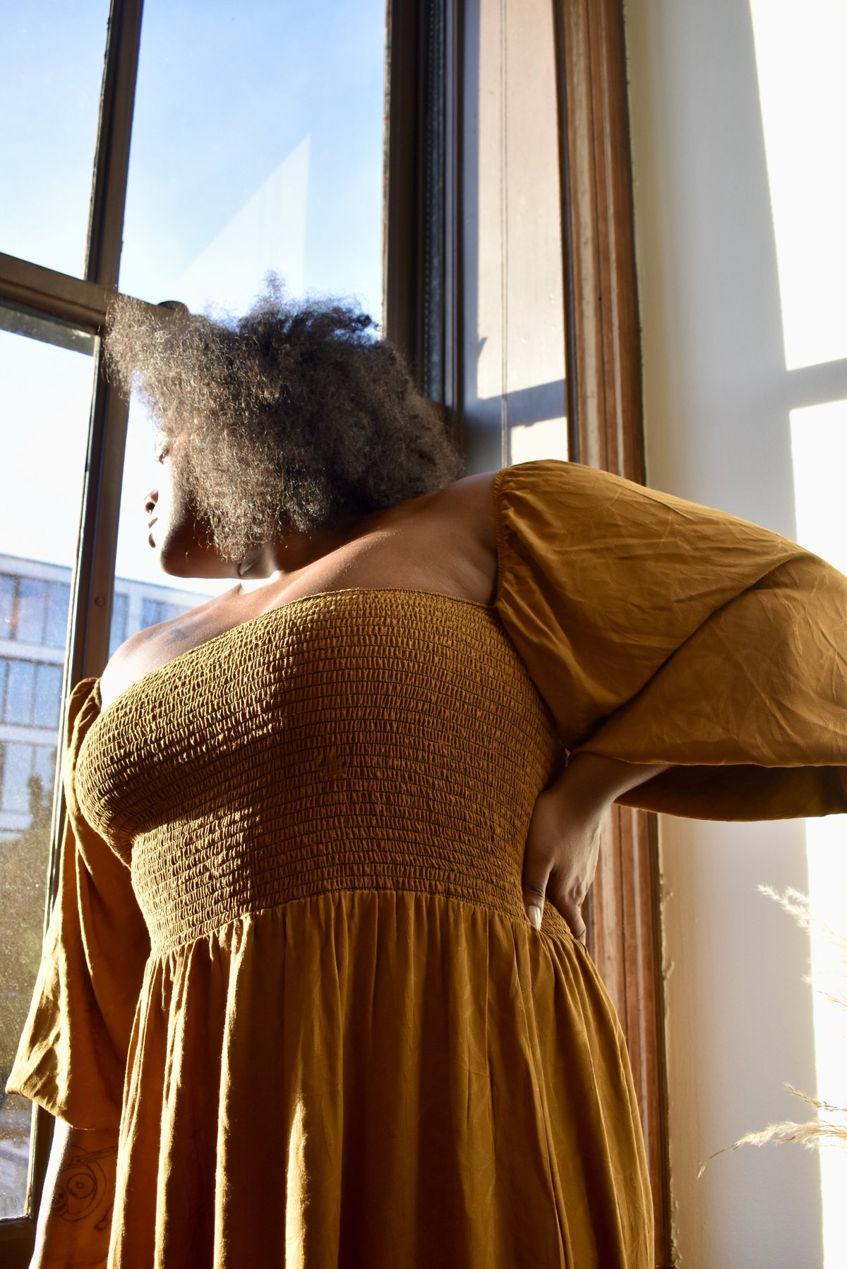 Altar Houseline Sappho Dress - Turmeric | Garmentory