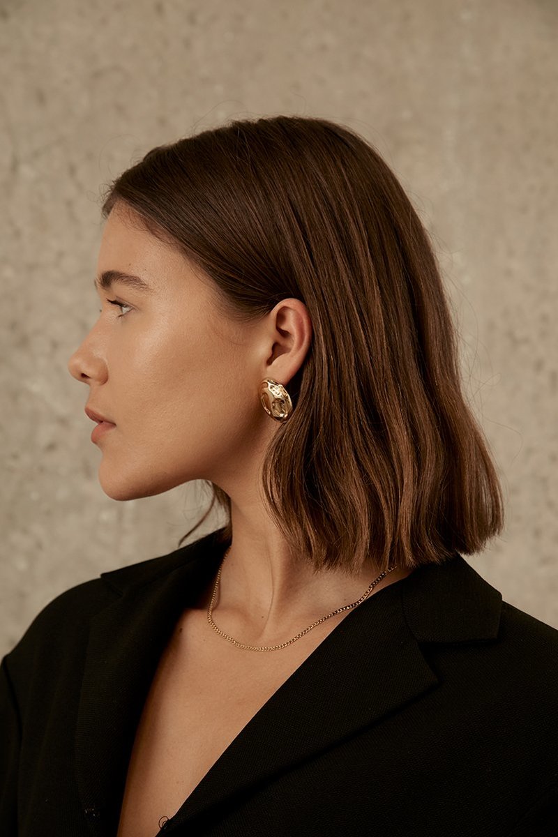 BRIE LEON Novia Chain Necklace - Gold Plated/steel | Garmentory