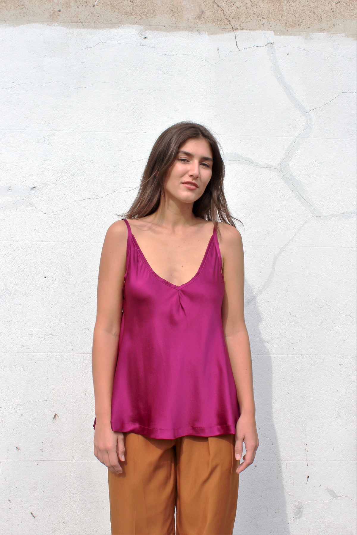 ATHENA NEWTON Modern+chic camisole - magenta | Garmentory