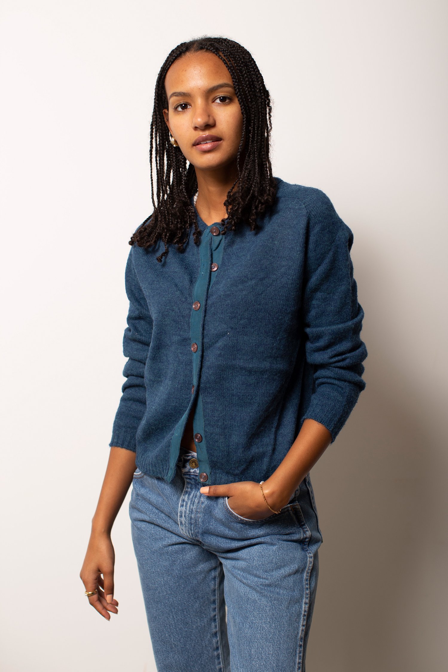 Vintage Cardigan - Dark Blue | Garmentory
