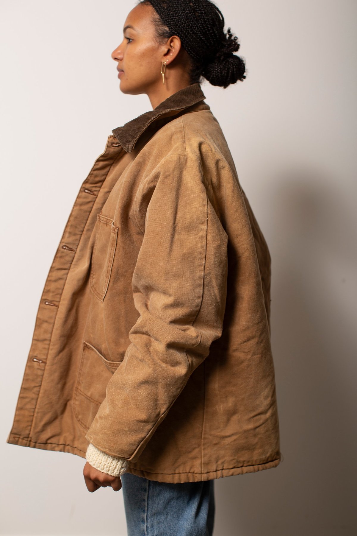 Vintage Tan Work Coat - Canvas | Garmentory