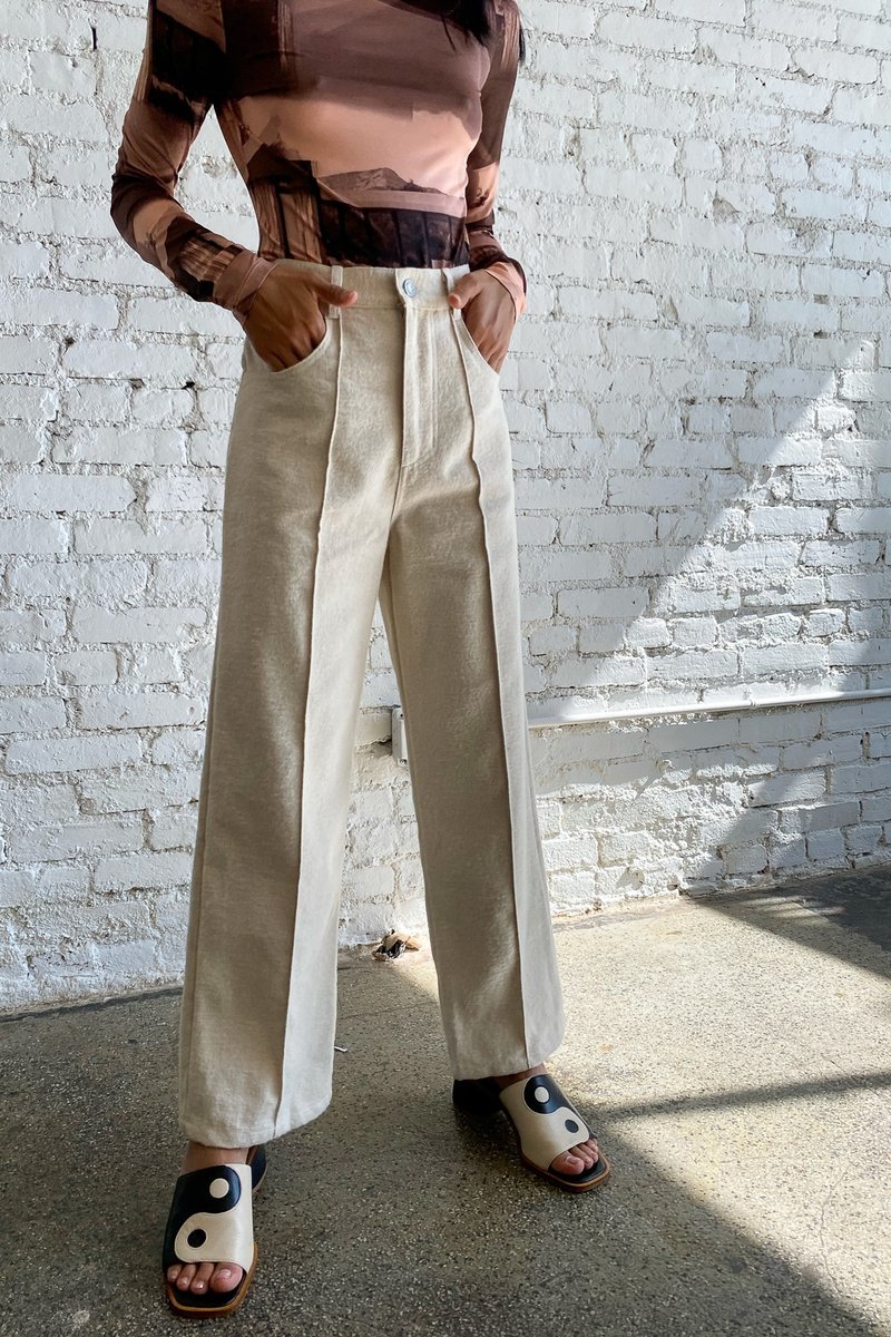 Lisa Says Gah Robyn Jean - Ivory Flannel | Garmentory