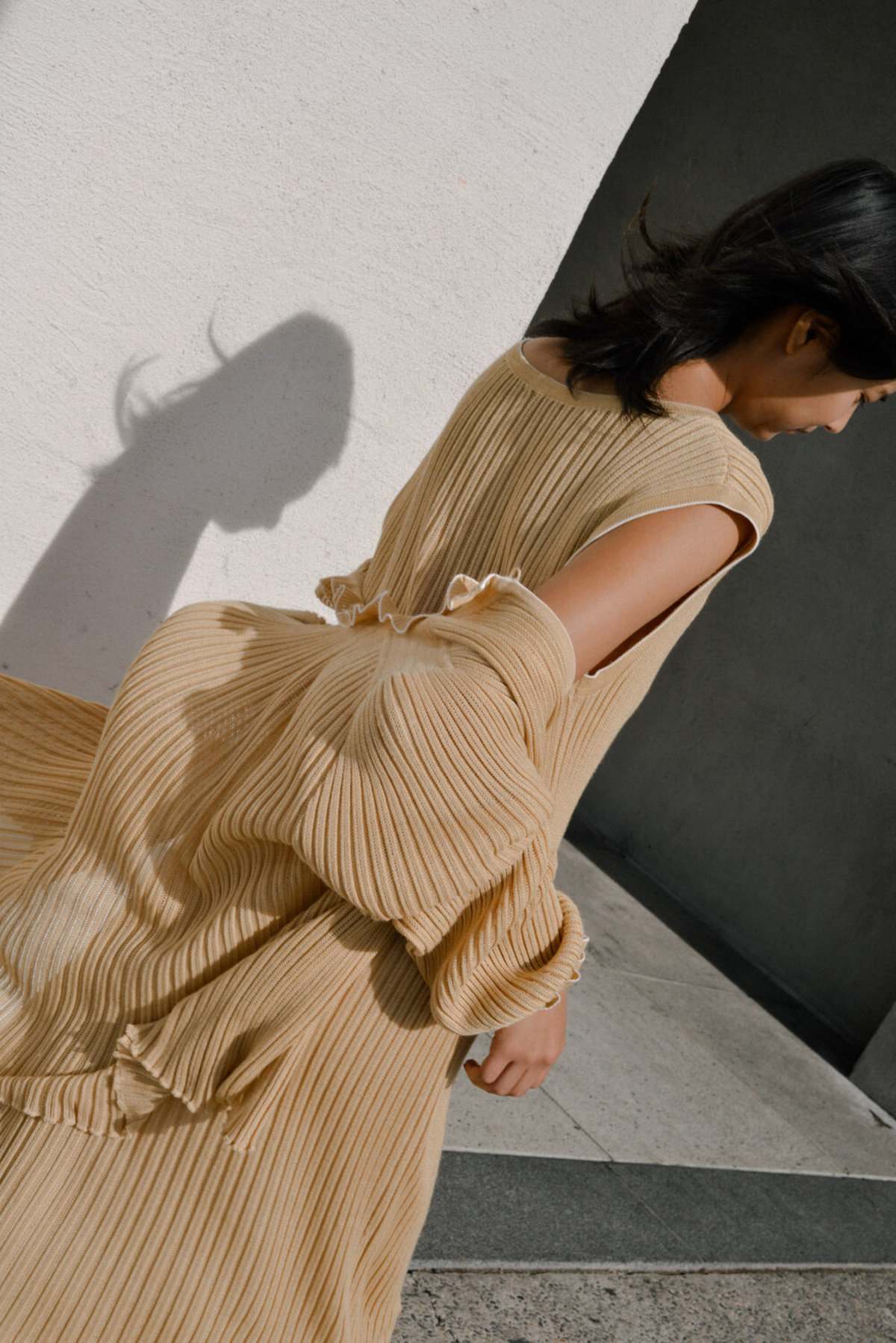 Vintage Ribbed Knit Set - Gold | Garmentory