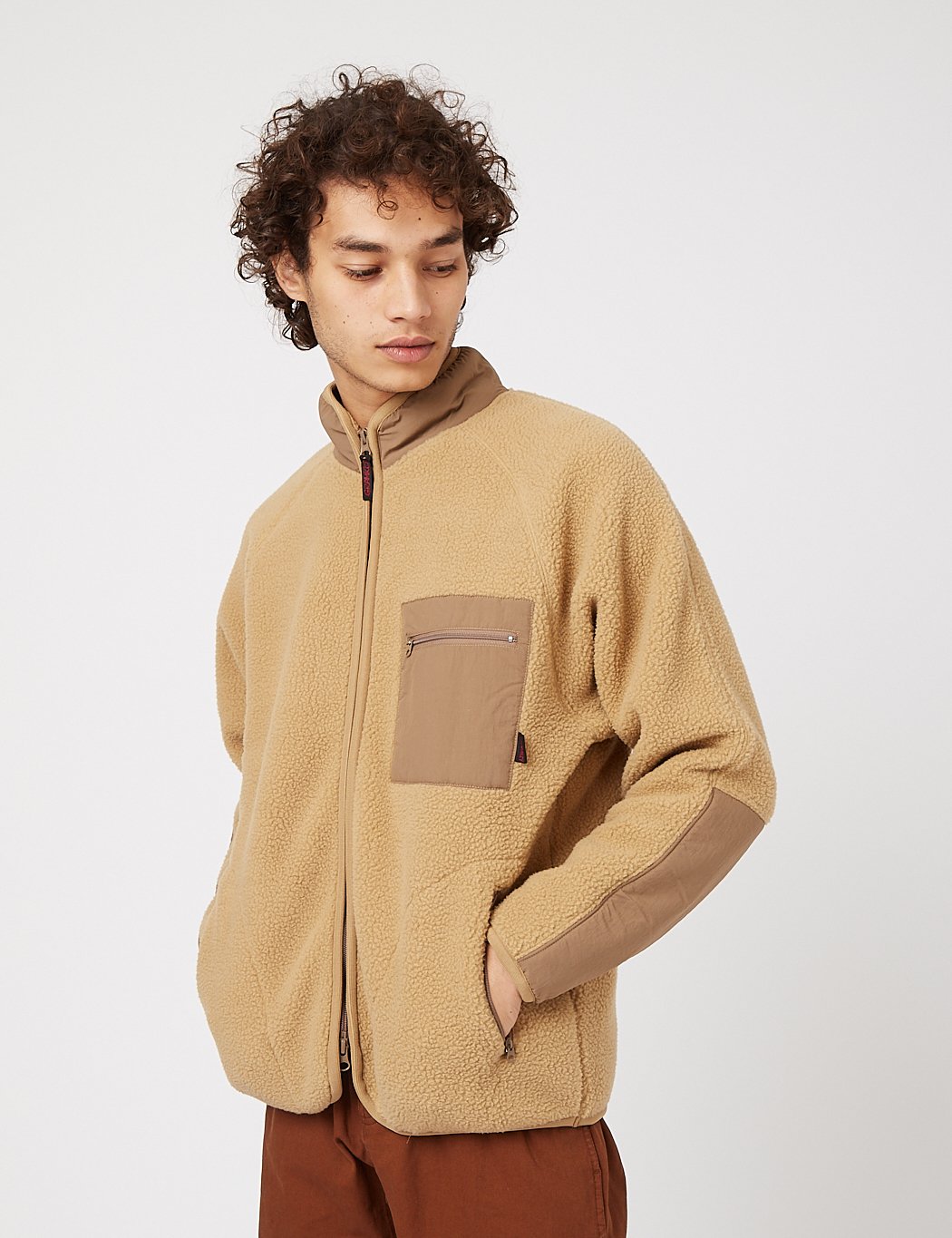 Gramicci Boa Fleece Jacket - Beige | Garmentory