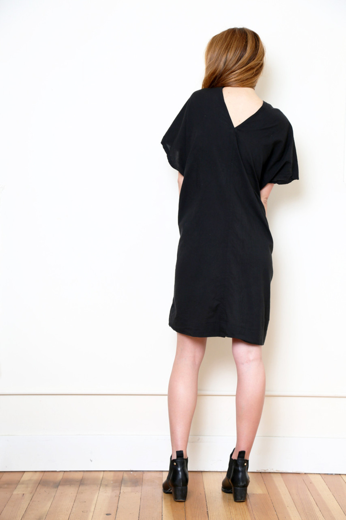 Uzi NYC uzi black v dress | Garmentory