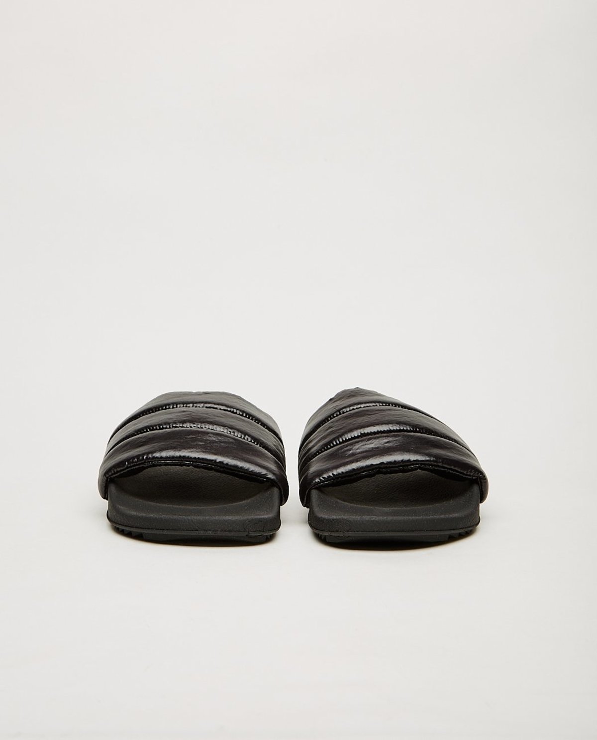 Rick Owens Puffer Slides - Black | Garmentory