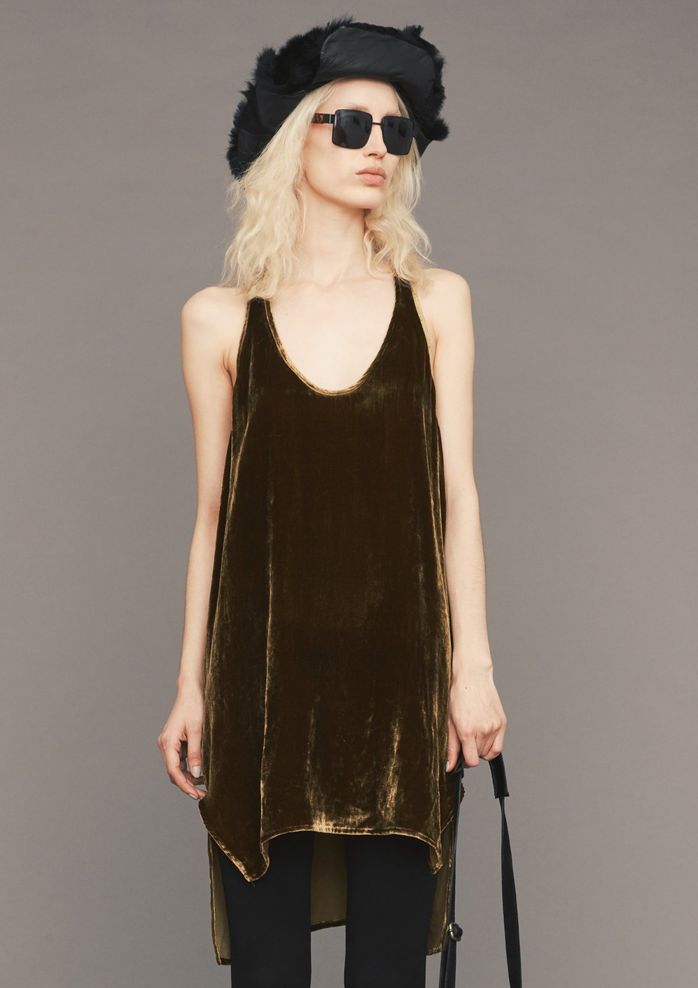 Berenik Tank Top Oversized - Heavy Draping Black | Garmentory