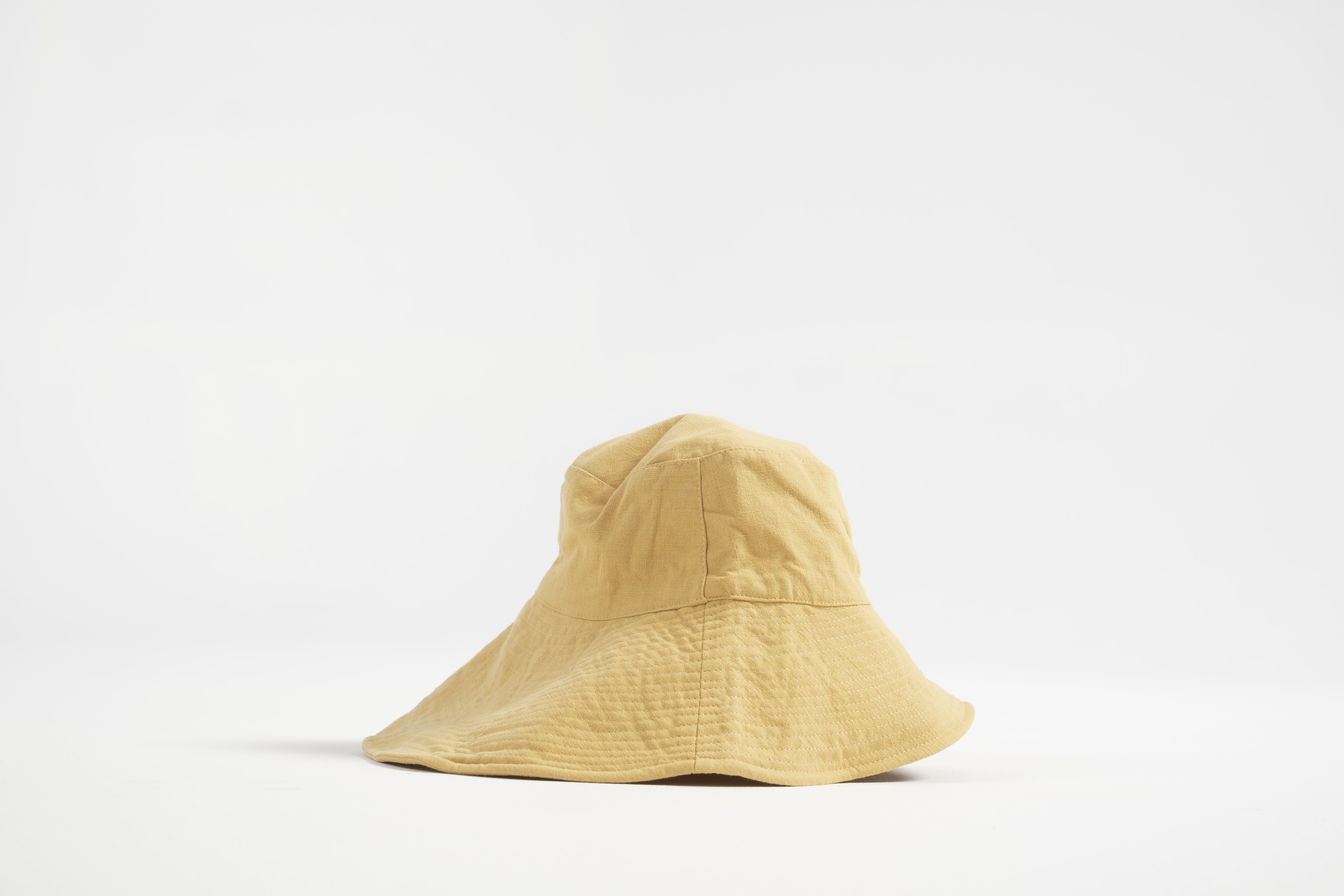 Freya Linen Bucket Hat - Corn | Garmentory