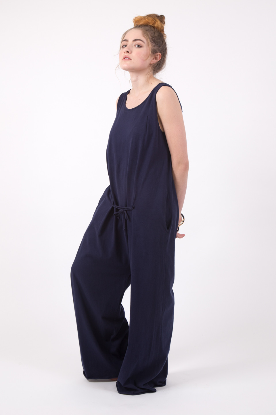 Black Crane Tie Rumper | Garmentory