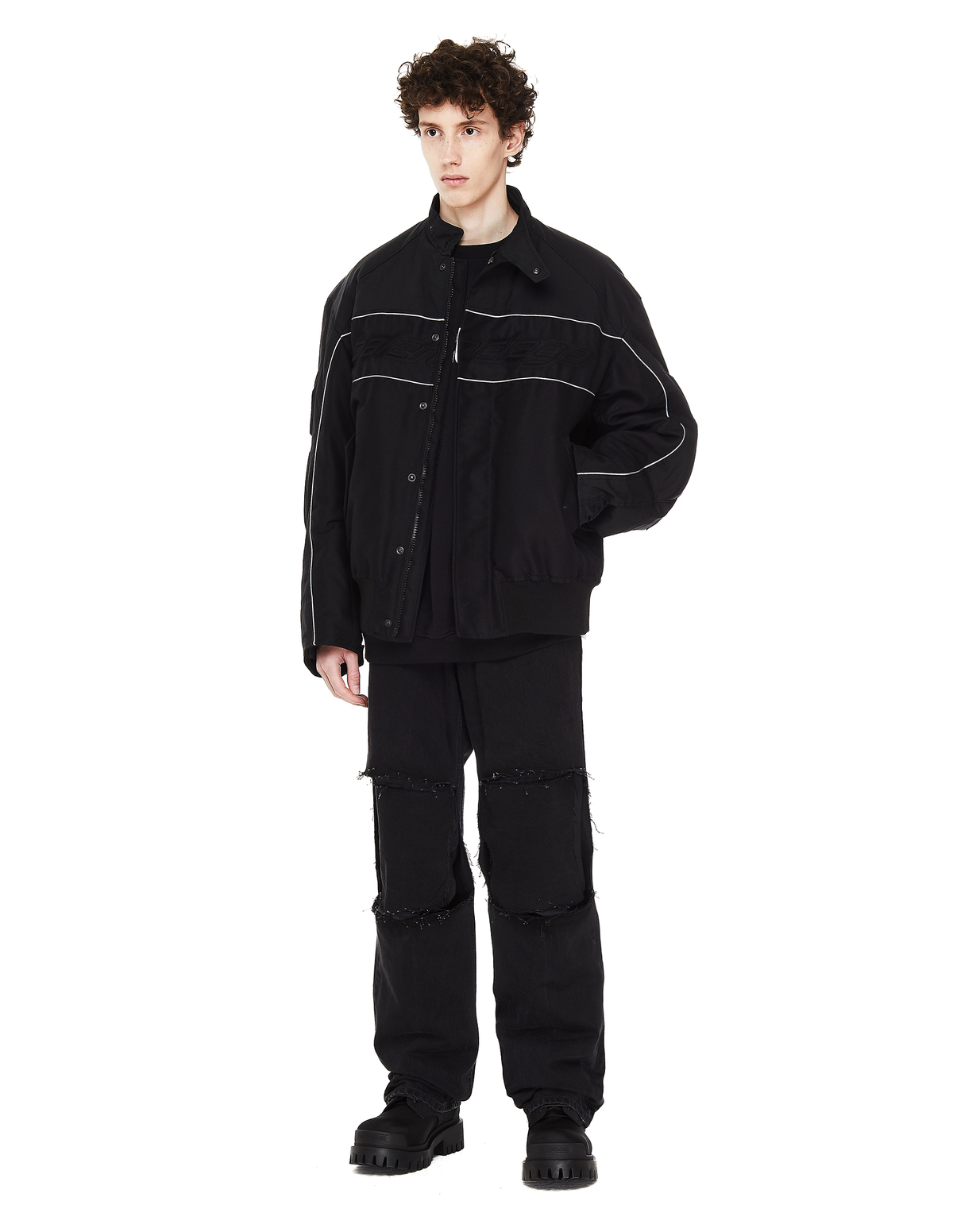 Balenciaga Black Motorcycle Jacket | Garmentory