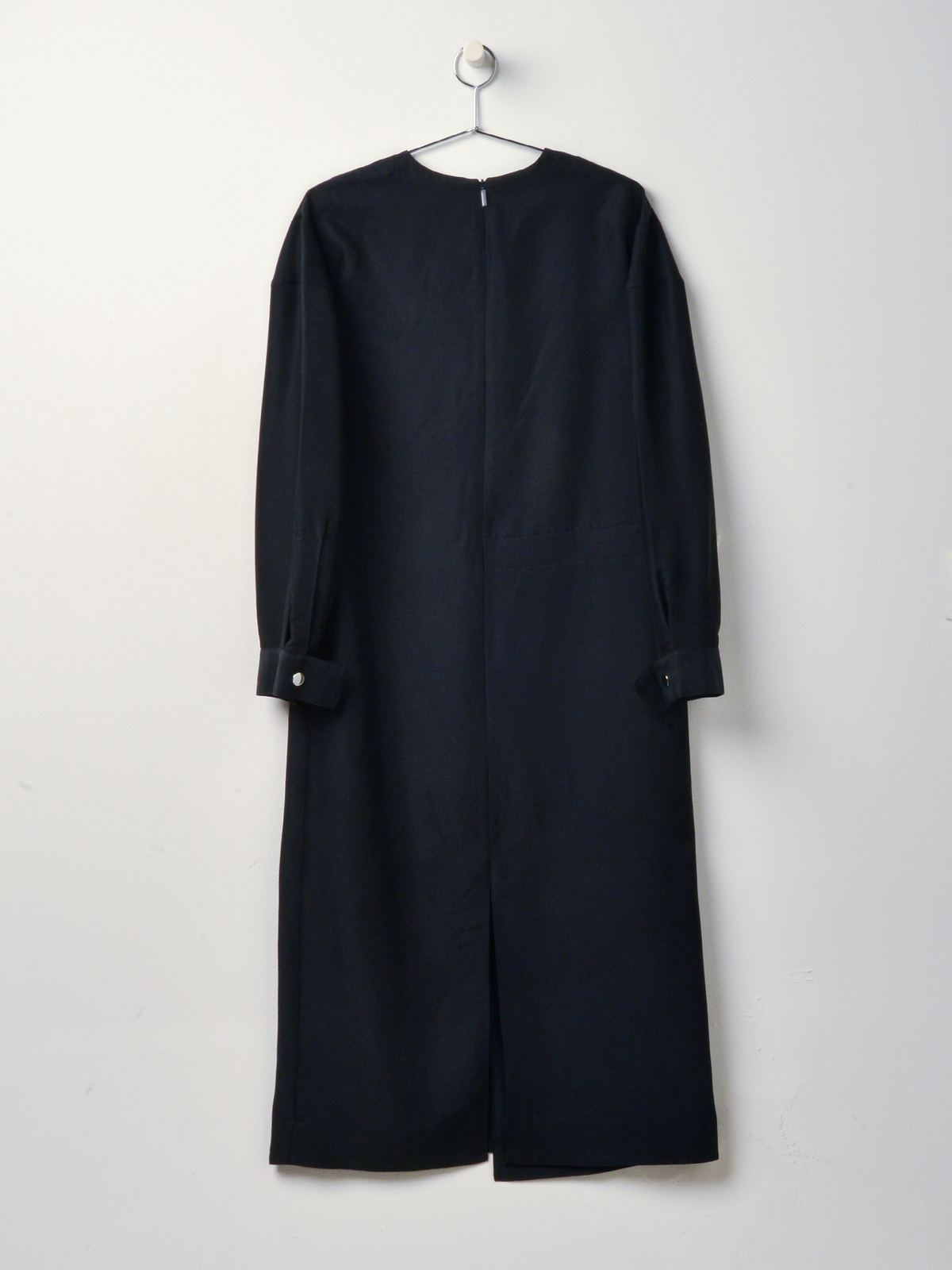 Tibi Asymmetric Flap Snap Dress - Dark Navy | Garmentory