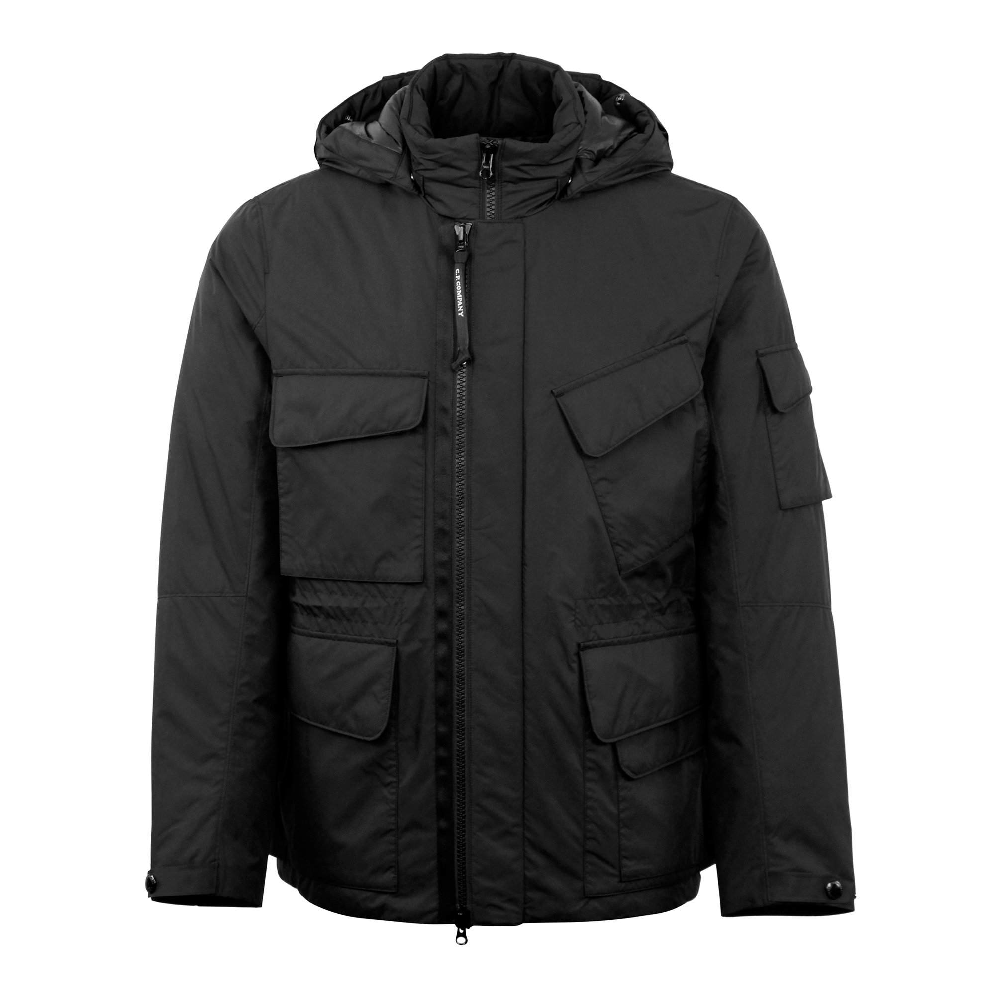 CP Company Micro M Detach Hood Field Jacket - Black | Garmentory
