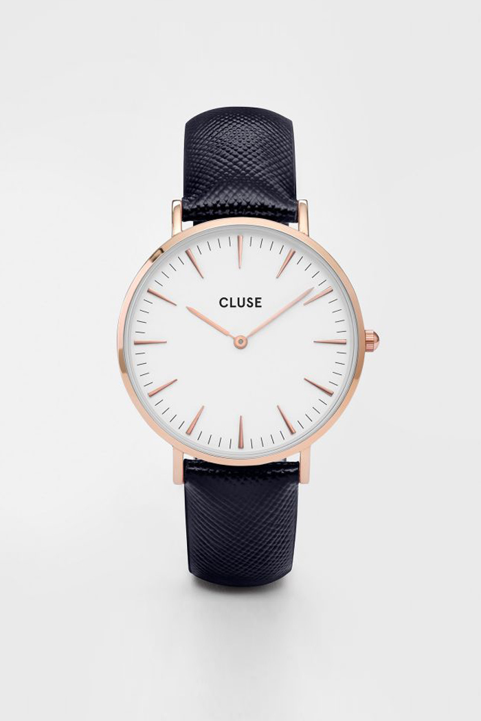 CLUSE WATCH La Boheme Rose Gold White/Midnight Blue | Garmentory
