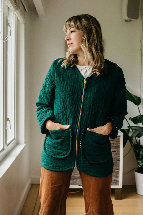 Devon's Drawer Sage Long Jacket | Garmentory