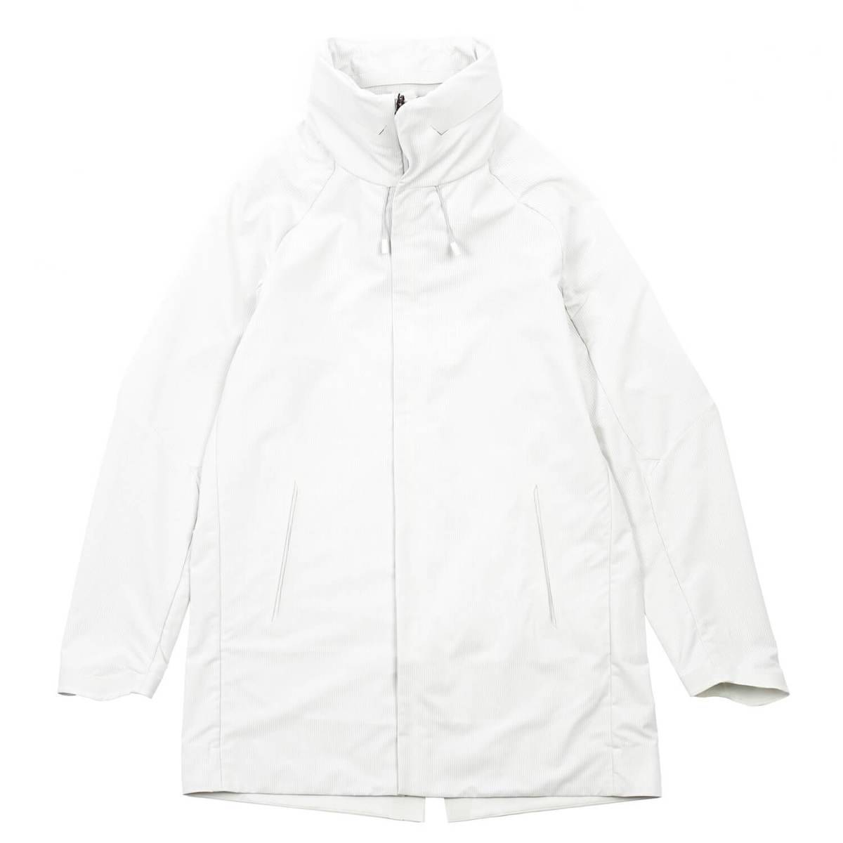 Descente Allterrain SCHEMATECH AIR STACK HOODED COAT - PLANETARY WHITE ...