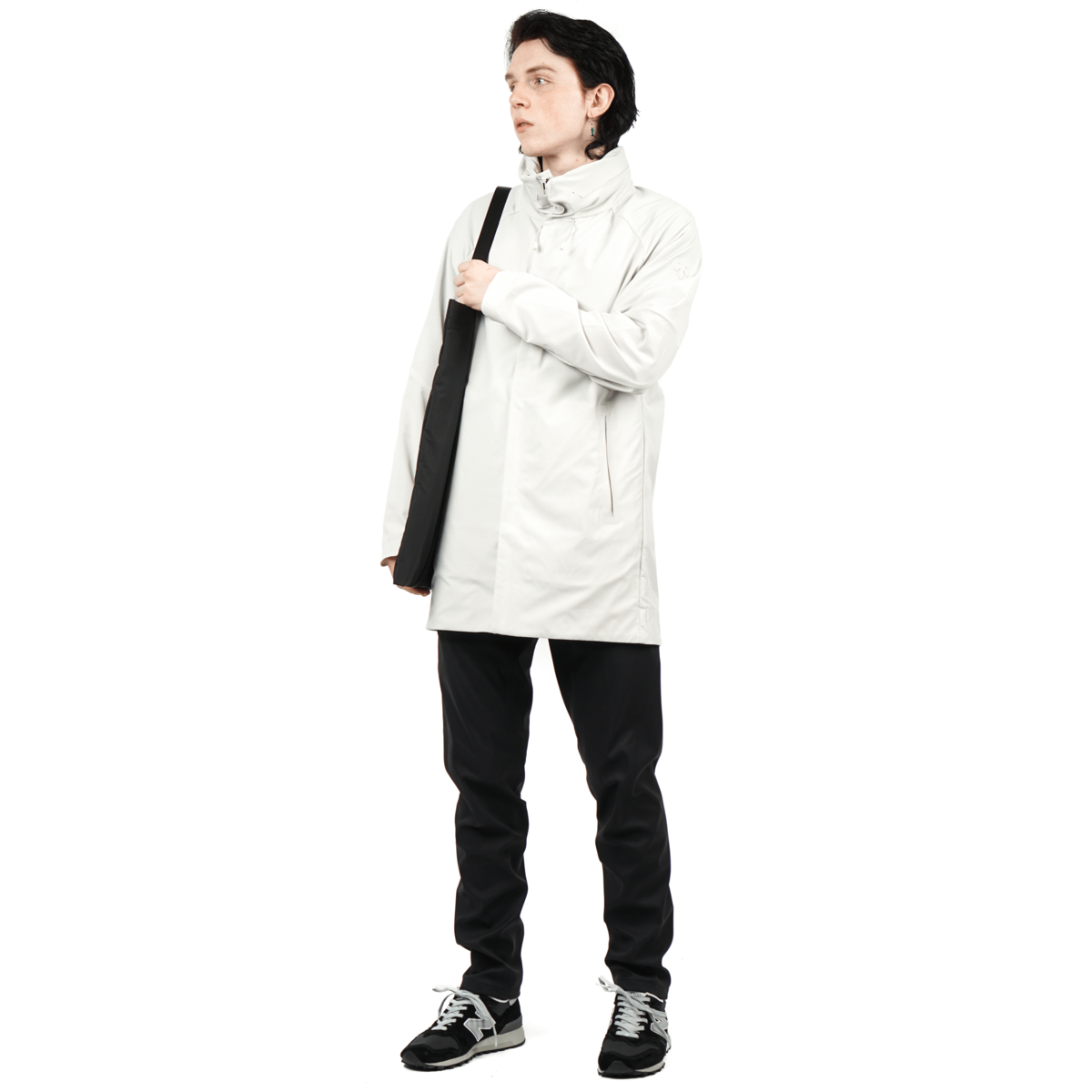 Descente Allterrain SCHEMATECH AIR STACK HOODED COAT - PLANETARY WHITE ...