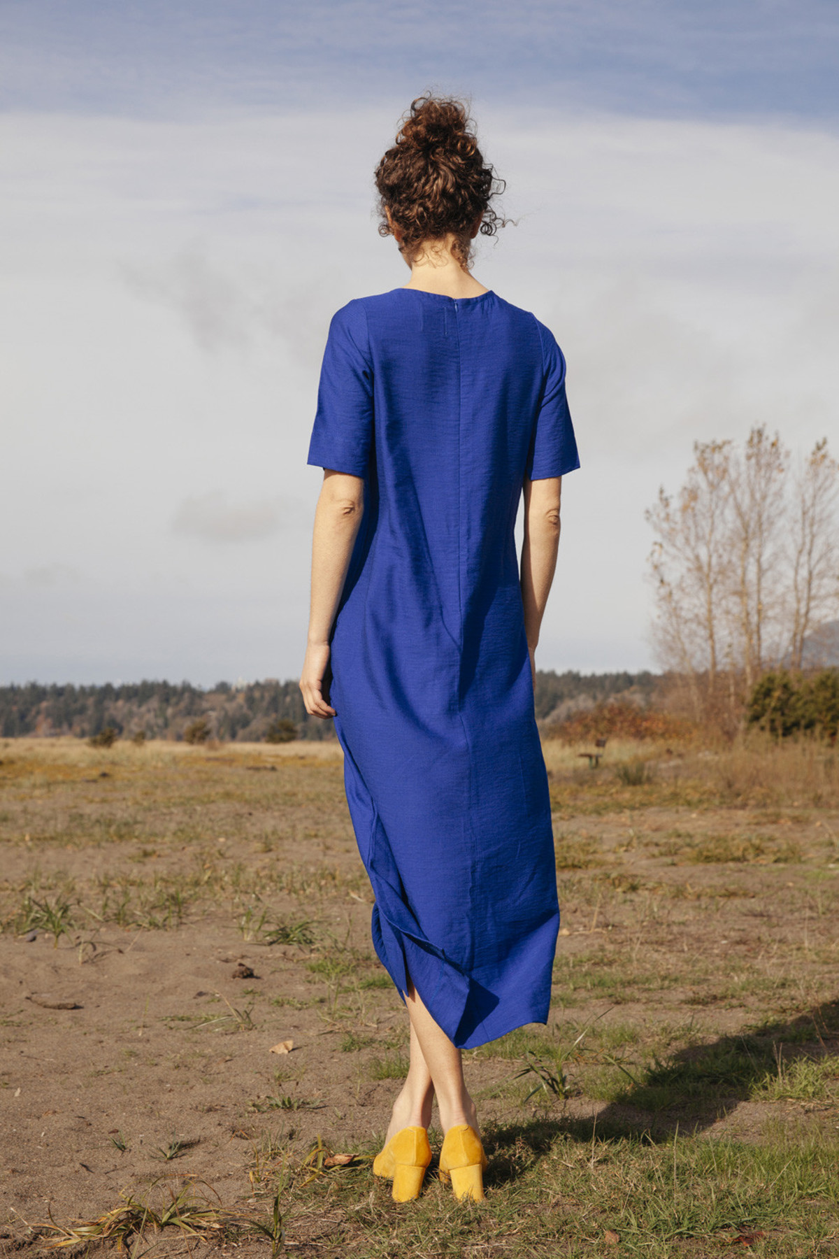 SUNJA LINK FLAP PATCH POCKET DRESS | Garmentory