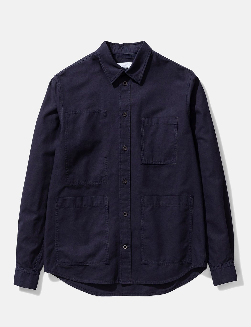 Norse Projects Thorsten Canvas Shirt - Dark Navy Blue | Garmentory
