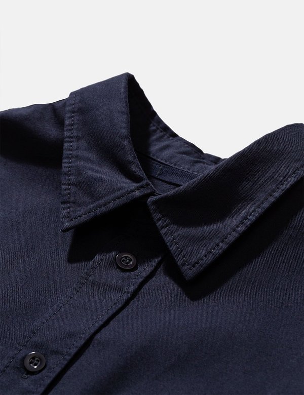 Norse Projects Thorsten Canvas Shirt - Dark Navy Blue | Garmentory