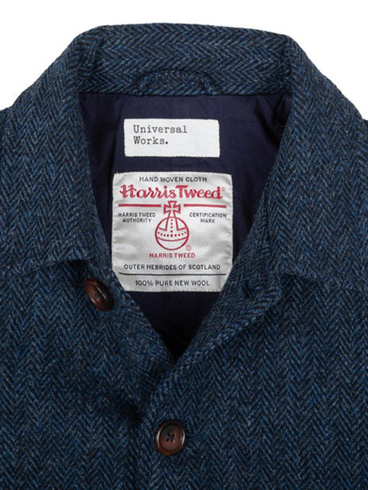 Universal Works Harris Tweed Jacket - Navy | Garmentory