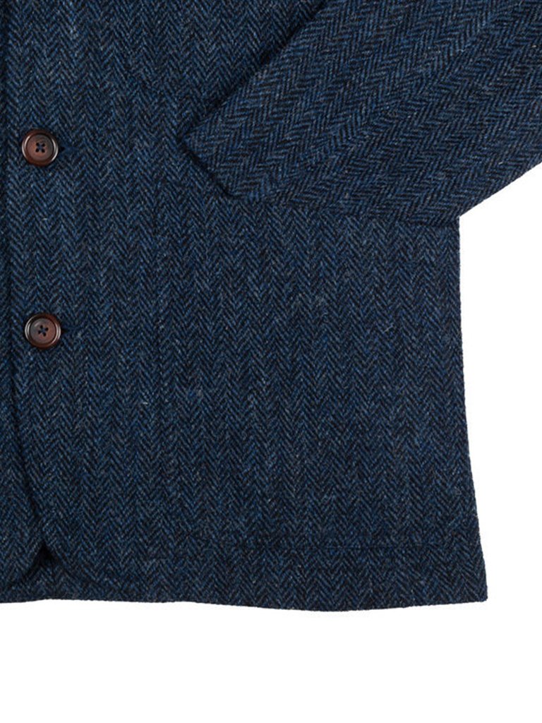 Universal Works Harris Tweed Jacket - Navy | Garmentory