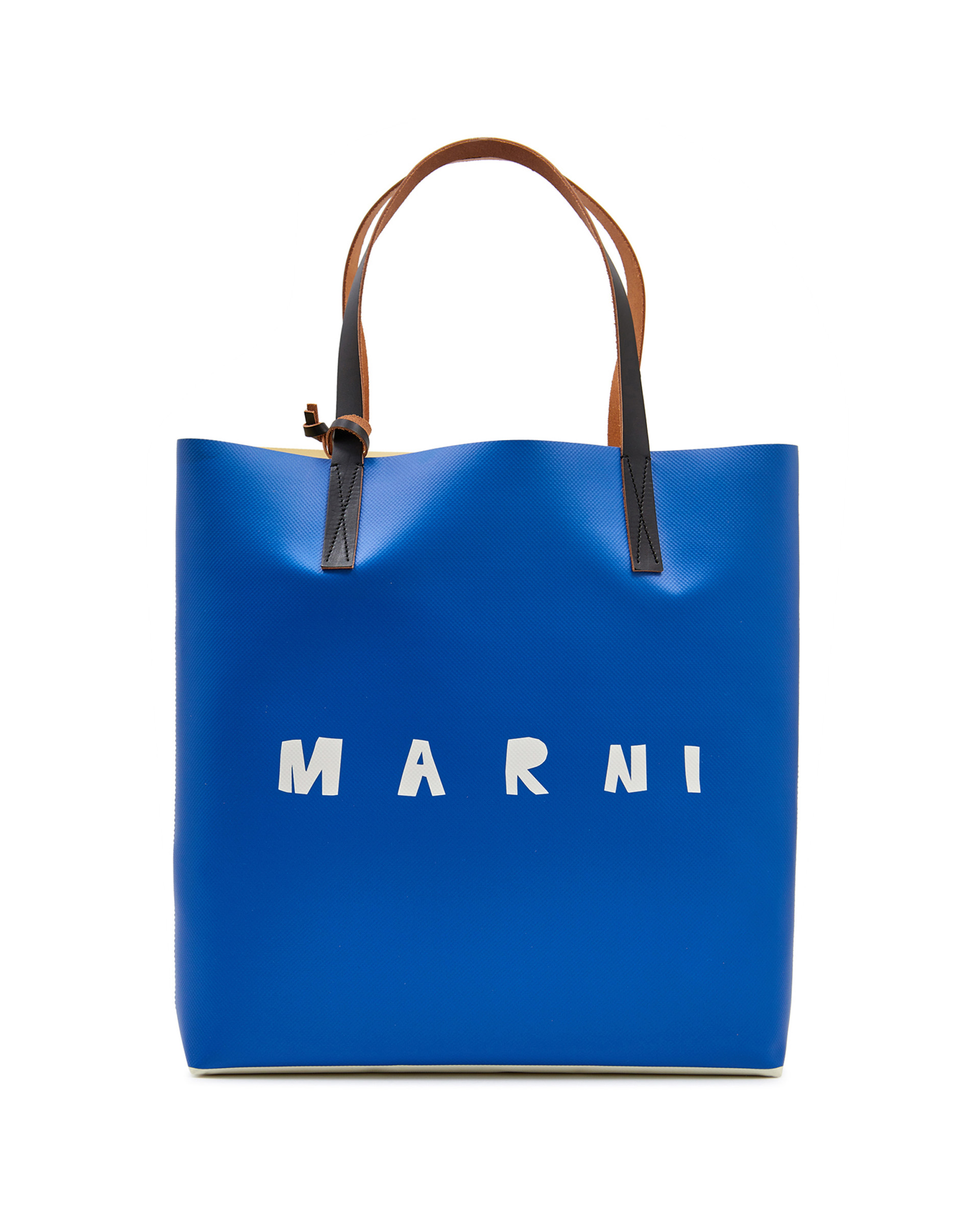 Marni Tote Bag with Print - Blue | Garmentory