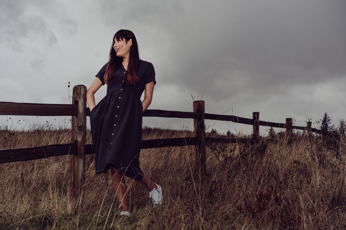 Altar Houseline Olivia Dress - Charcoal | Garmentory