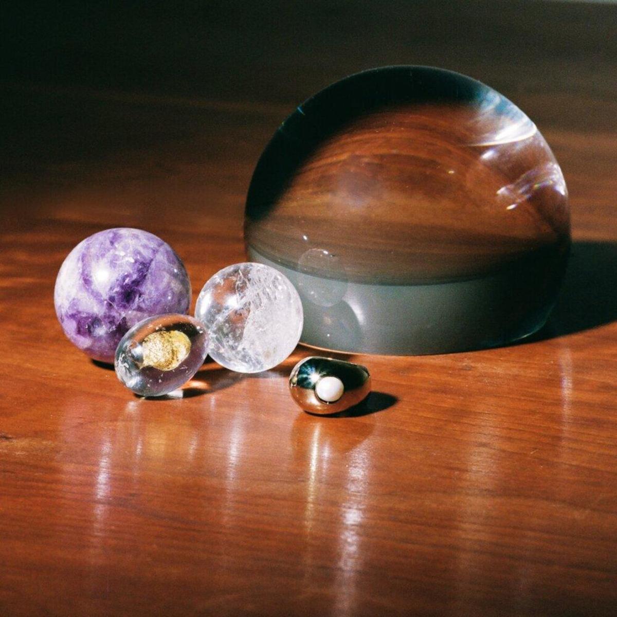 Leigh Miller Pearl Roller Ring - Sterling Silver | Garmentory