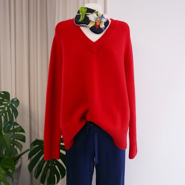 Extreme Cashmere Vital Sweater - Red | Garmentory
