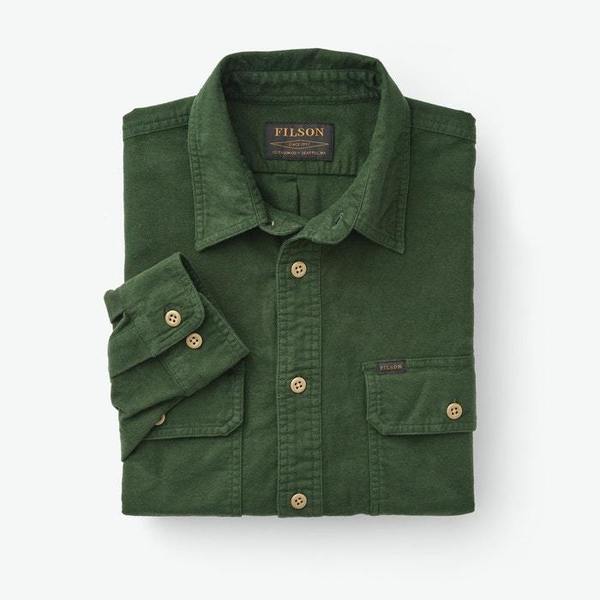 Filson Field Flannel Shirt - Dark Moss | Garmentory