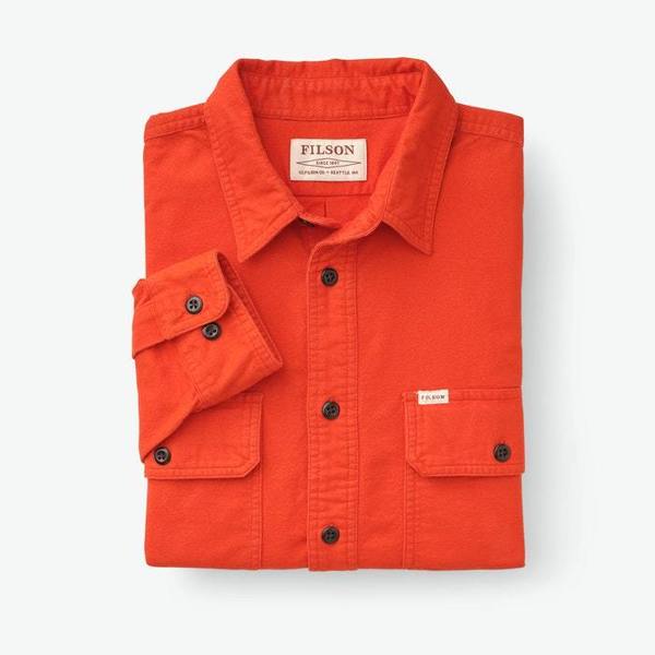 Filson Field Flannel Shirt - Pheasant Red | Garmentory