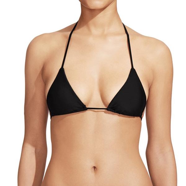 Matteau Tie Triangle Bikini Top - Black | Garmentory