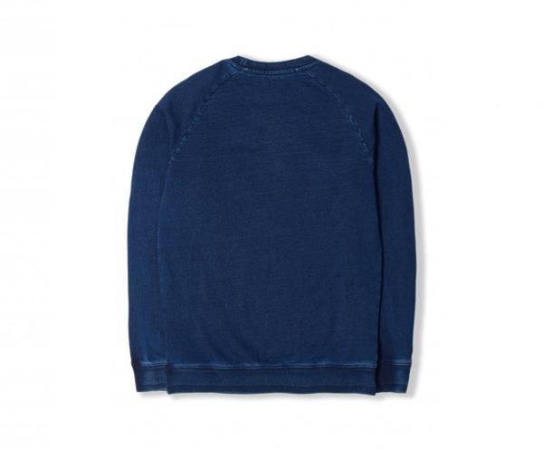Edwin Enzyme Washed Raglan Sweat - Indigo | Garmentory