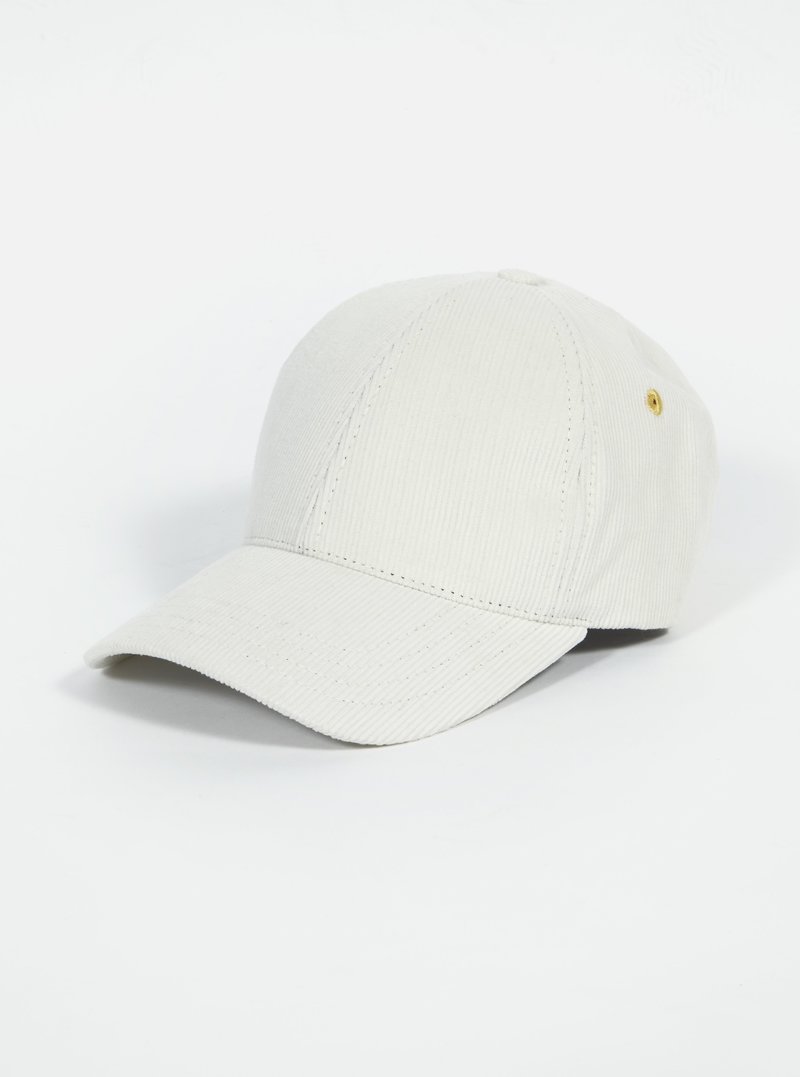 Universal Works Chapman Cord 6 Panel Cap - Ecru | Garmentory