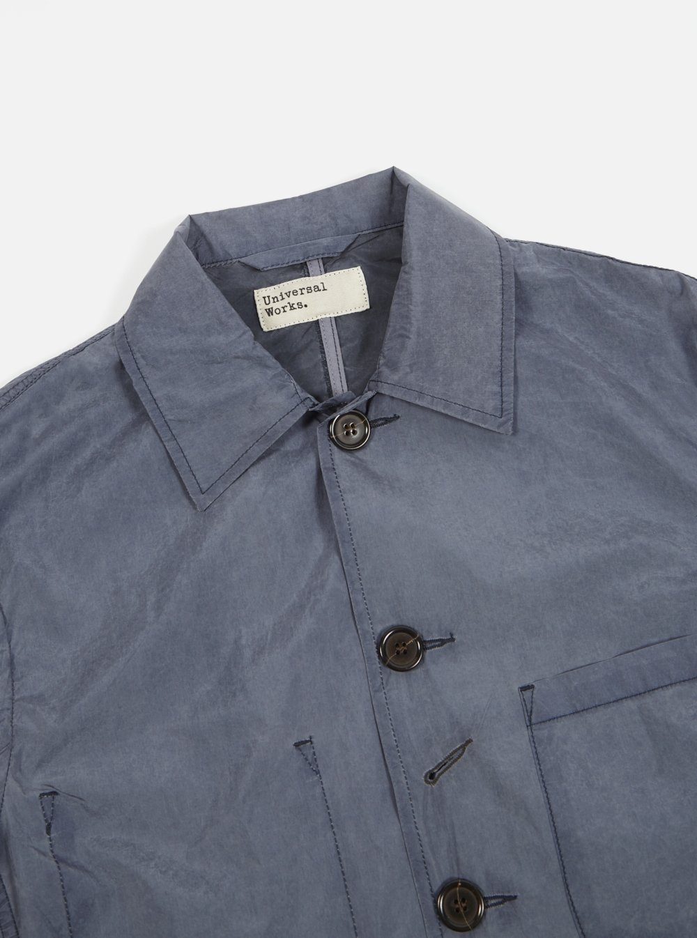 Universal Works Nylon Bakers Jacket - Navy | Garmentory