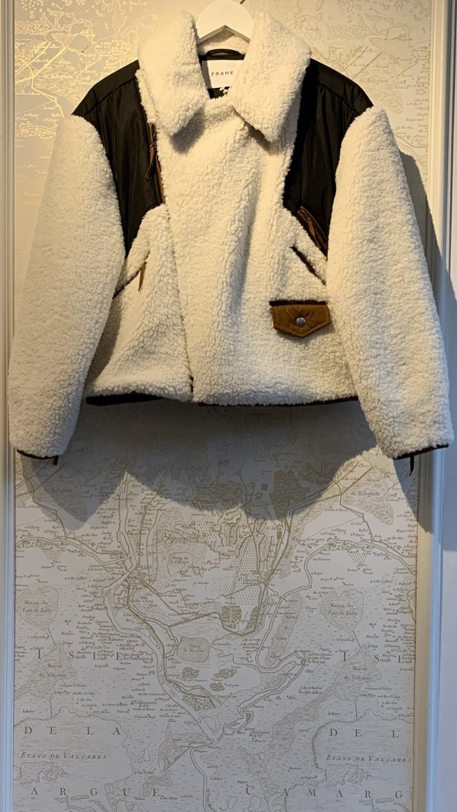 FRAME Denim Fleece Mix Jacket | Garmentory