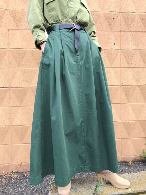 Girls of Dust Service Skirt Rip Stop - Forest Green | Garmentory