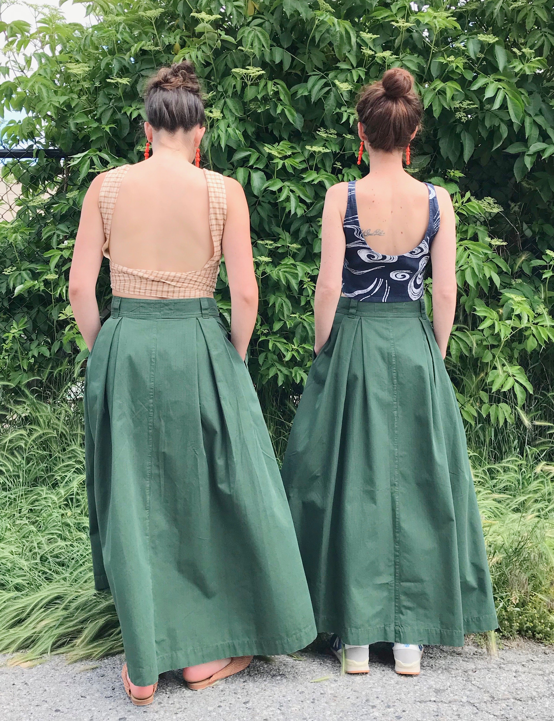 Girls of Dust Service Skirt Rip Stop - Forest Green | Garmentory