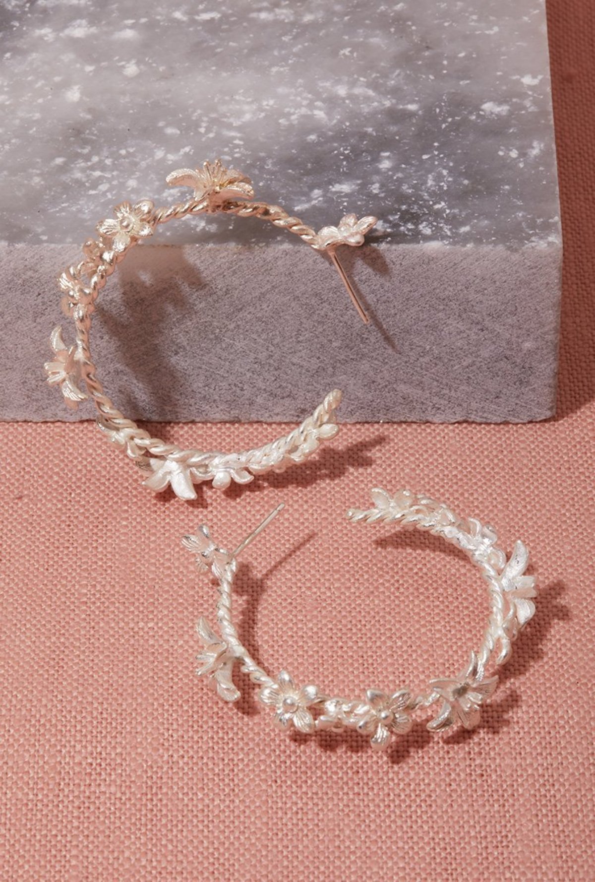 Ada Hodgson Garland hoop earrings - sterling silver | Garmentory