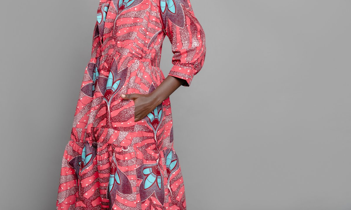 The Oula Company Midi Dress - Hot Pink Floral | Garmentory