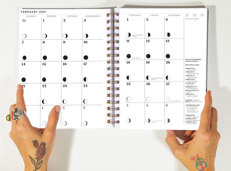 Modern Women Many Moons Lunar Planner | Garmentory